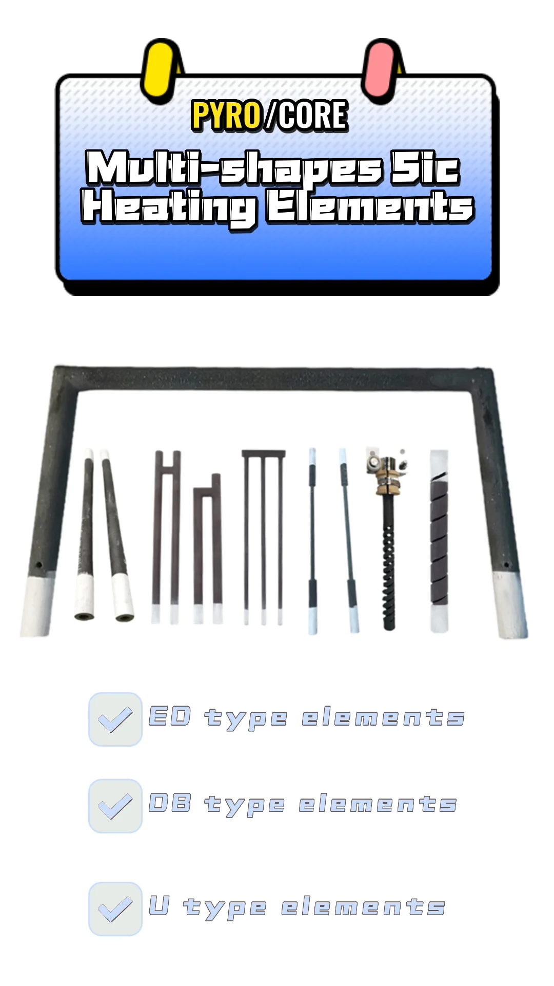 Industrial Furnace Electric Sic Ceramic Pipe Heater High Temperature ...