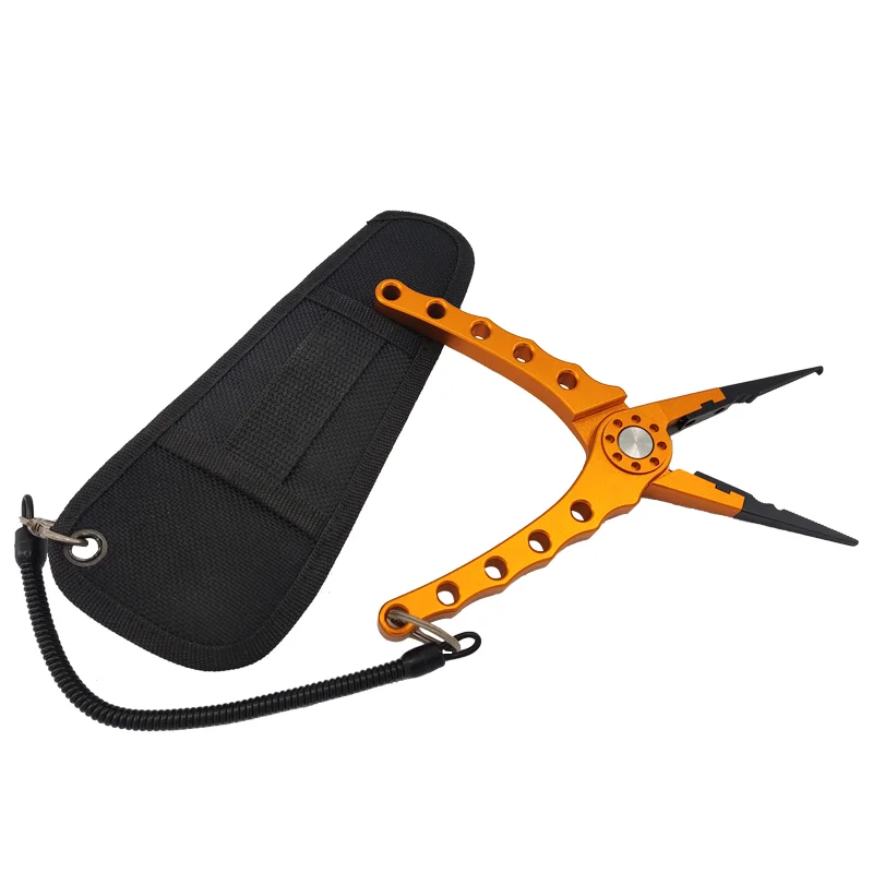ISURE Fishing Pliers - Durable Aluminum with Tungsten Cutters