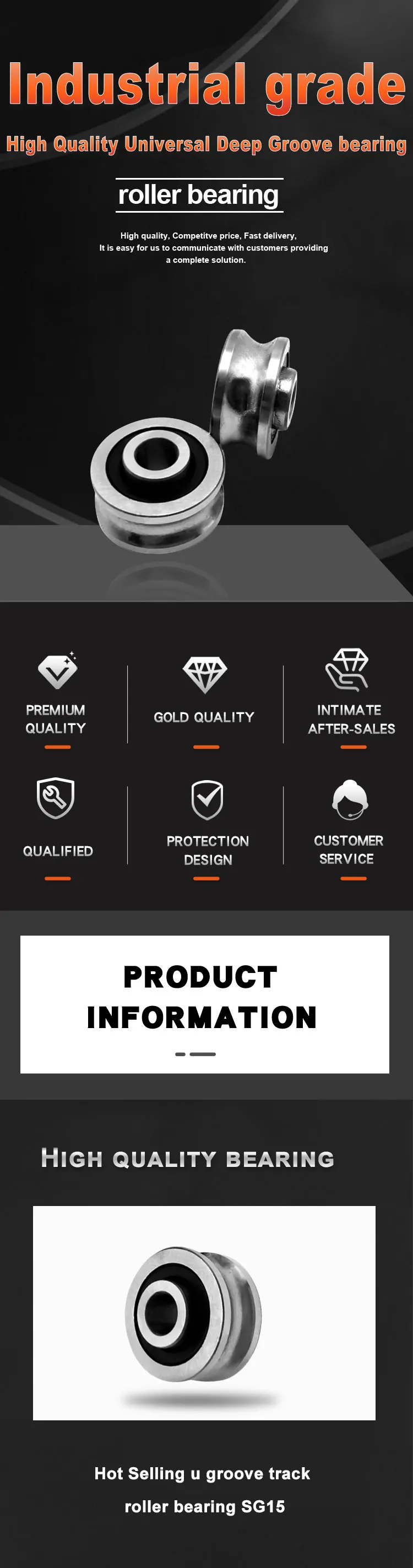U Groove Track Roller Bearing SG15 - Precision & Durability
