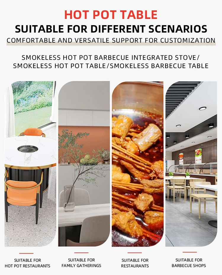 AOBL Modern Korean BBQ Roaster Grill Smokeless Hot Pot Barbecue ...