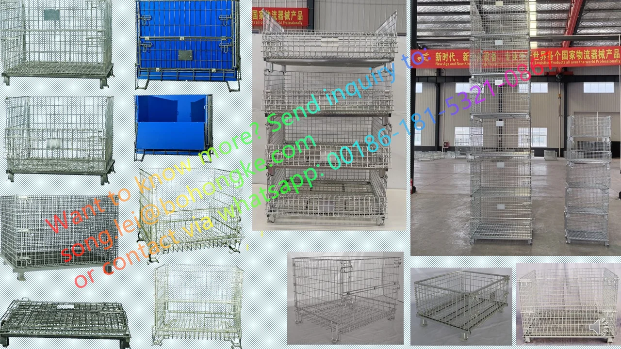 Bhk66 Strong Box Pallets Containers Made In China, Steel Cage Box ...