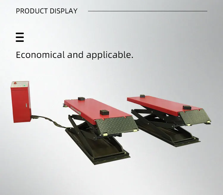 Auto Scissor Platform Lift with Penumatic Safety Lock Release Ground ...