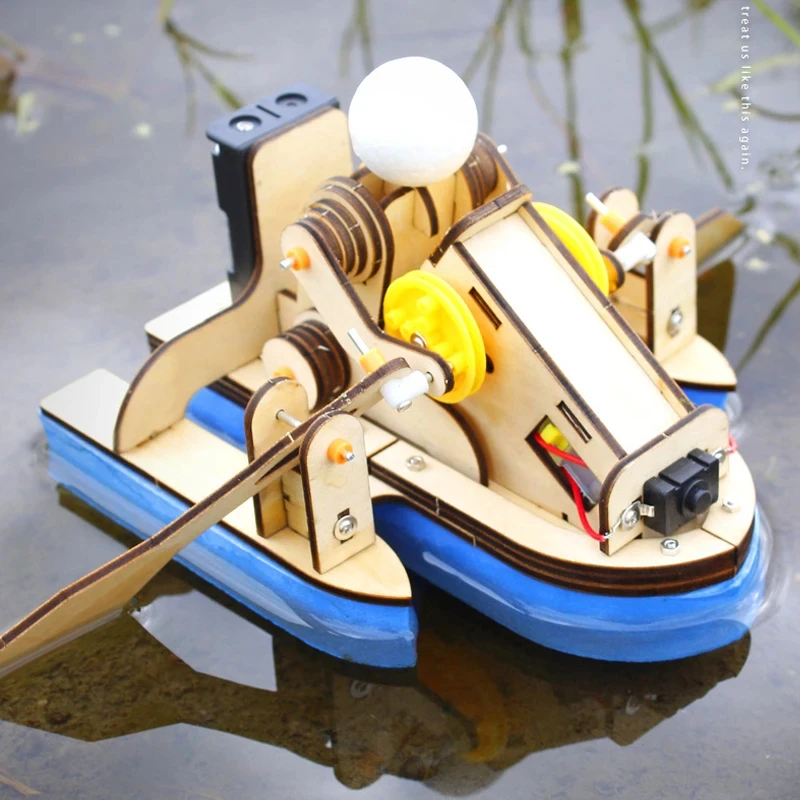 Kids Science Toys Stem Physics Technology Gadget Electric Hand Rowing ...