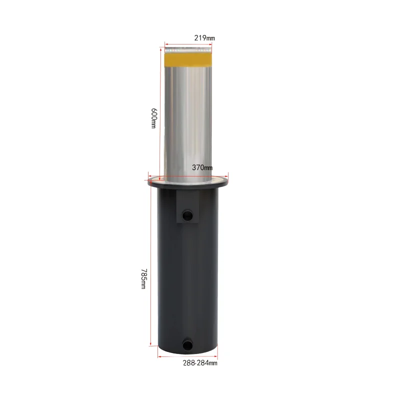 Outdoor Security Steel Rising Retractable Remote Bollards Price Traffic ...