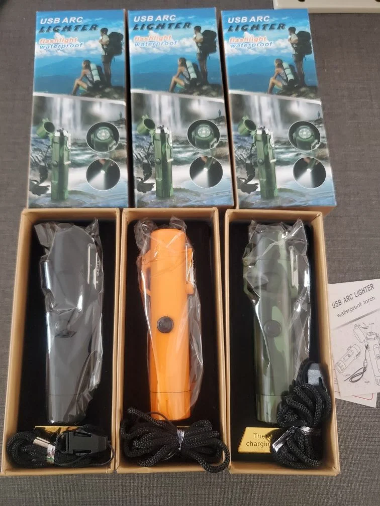 For Outdoor Exploration Arc Pulse Usb Electric Lighter To Light A ...