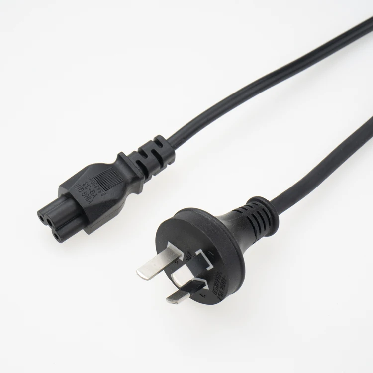 3m Power Cable 3-Pin AU Plug to Clover Leaf C5 Australian Power Cords