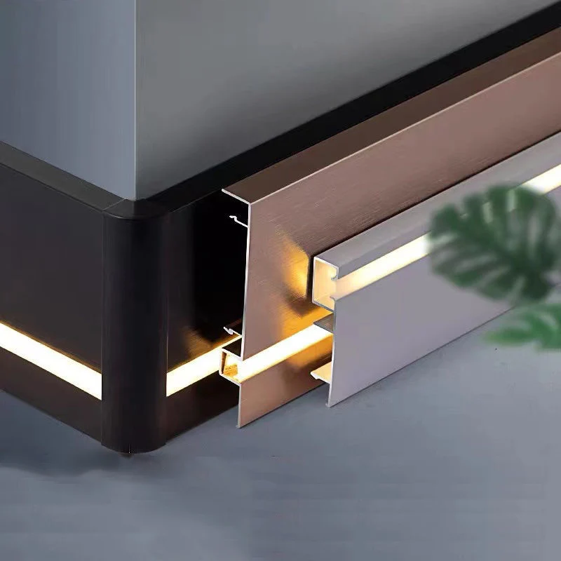 Embedded Bottom Light Aluminum Alloy Skirting Line LED Light Strip ...