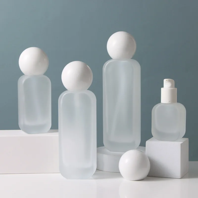 Cosmetic Glass Jar Lotion Containers Bottles With Screw Cap Skin Care ...