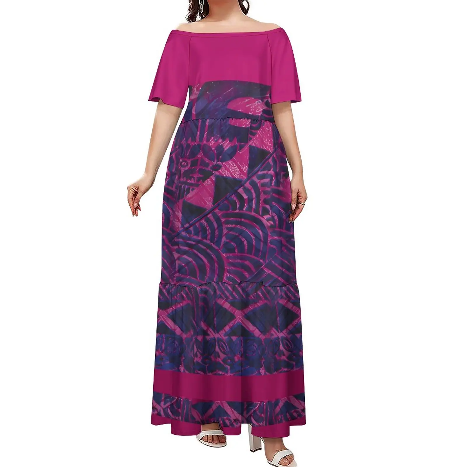 Polynesian Elei Tribal Design Custom Personality Fashion Casual Off ...