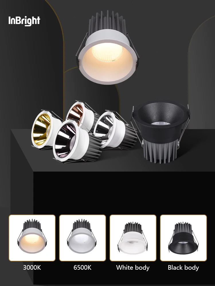 Narrow Beam Dali Dimmable Fixture Led Down Light 5w 10w 18w Cob Anti ...