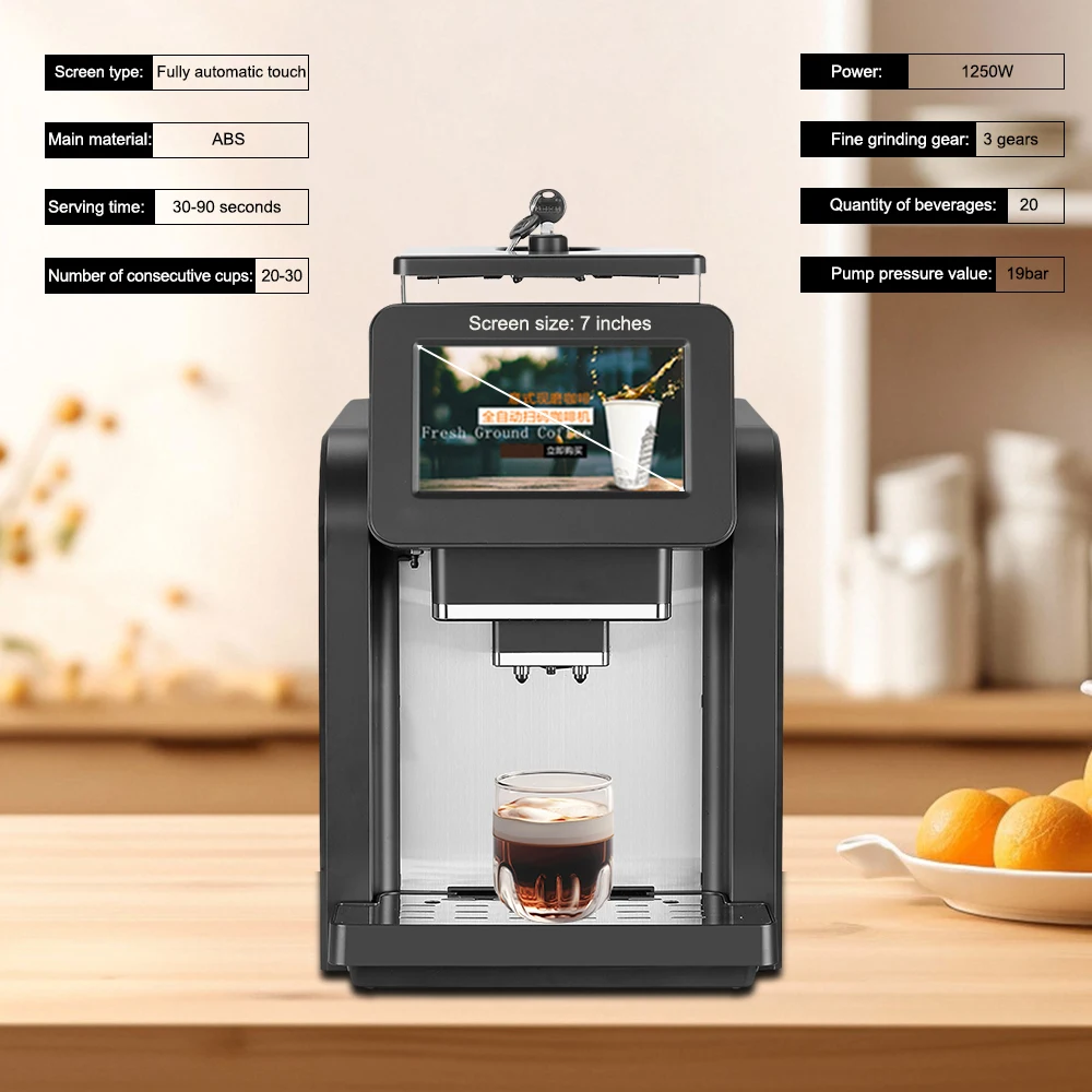 Commercial Touch Screen Electric Maquinas De Cafe Fully Automatic ...