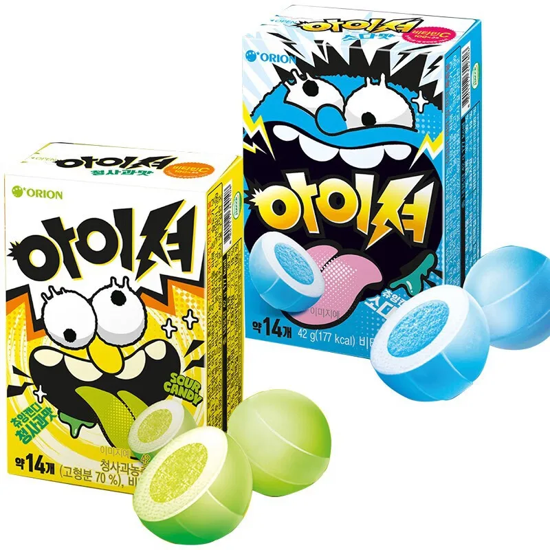 Orion Fruit Super Sour Candy Gummy 42g Korea Imported Exotic Snacks ...