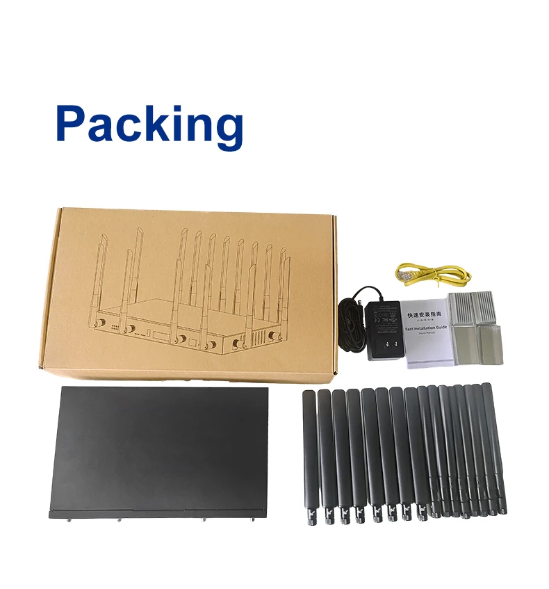 4 SIM Card Slots 5G 4G ESIM Wifi6 Router MT7981B Openwrt 21 1000M POE ...