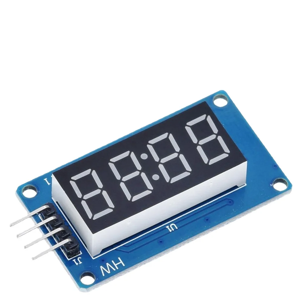 Tzt Tm1637 Led Display Module For 7 Segment 4 Bits 0.36inch Clock Red ...