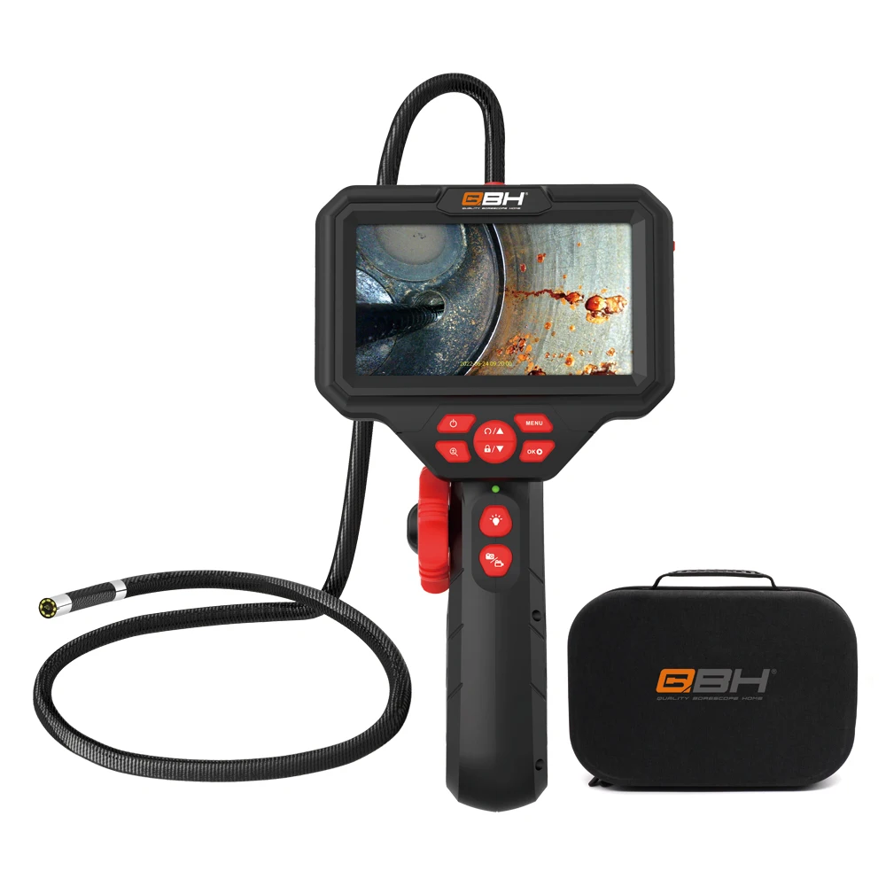 2 way articulating inspection borescope handheld inspection camera car ...