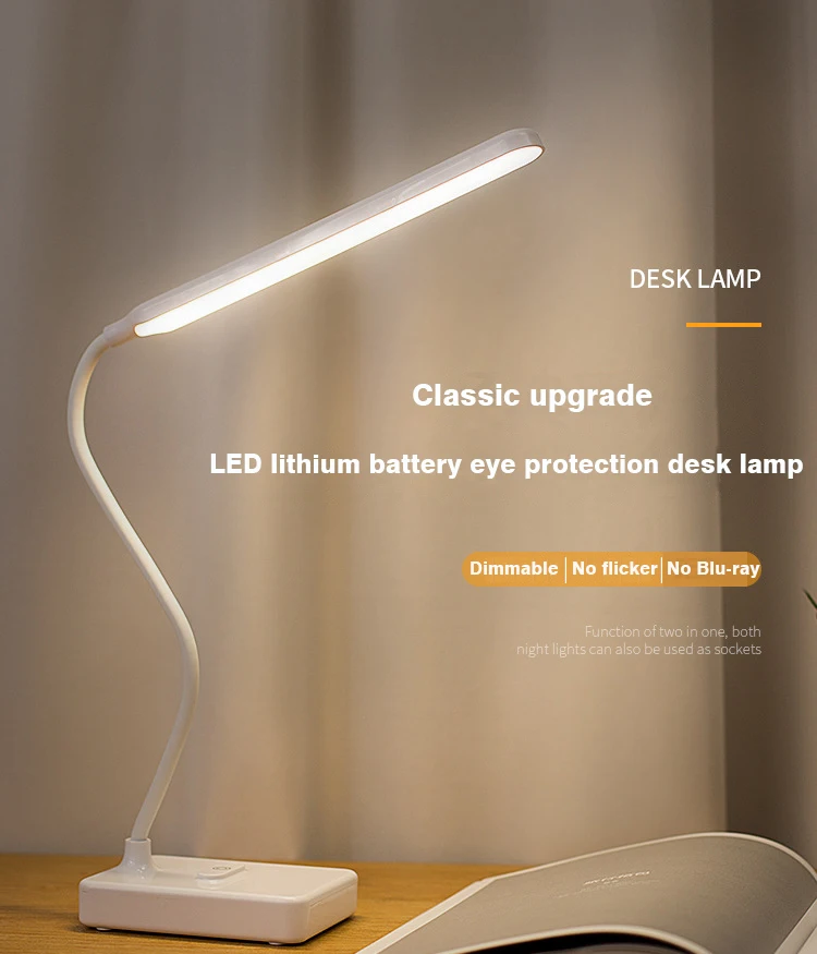 Top Fashion Modern Kc Battery Rechargeable Led Study Table Lamps ...