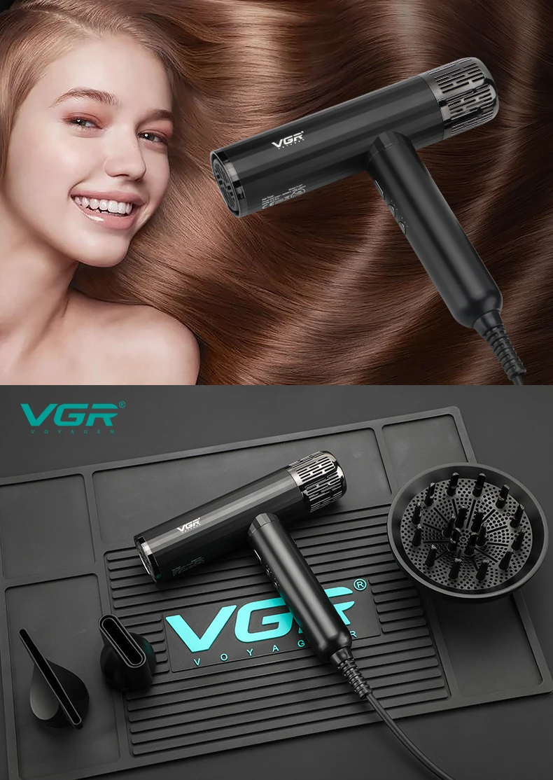 VGR V-427 Electric PRM11000+ BLDC Salon High Speed Hair Dryer