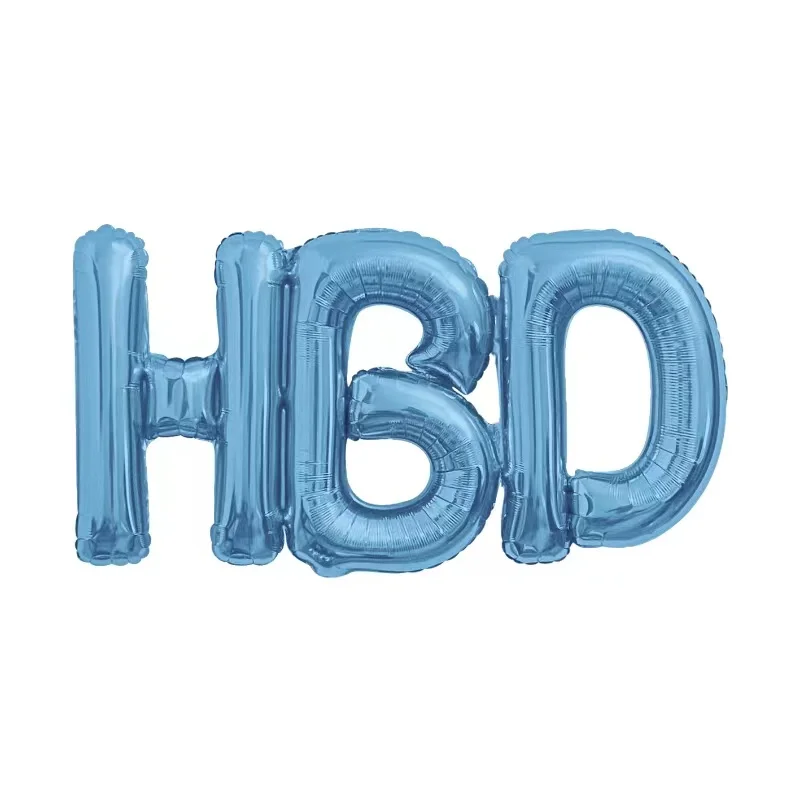 16 Inch Hbd Balloon Banner Happy Birthday Foil Balloon Set For Birthday ...