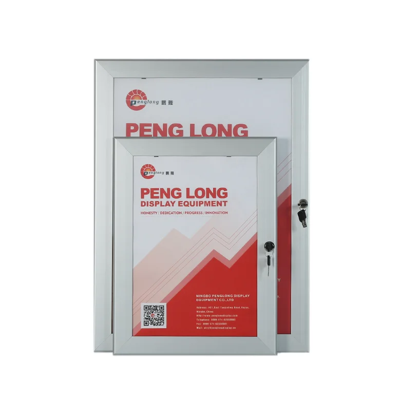 Secure and Stylish Outdoor Notice Board - Aluminum Poster Locking Case