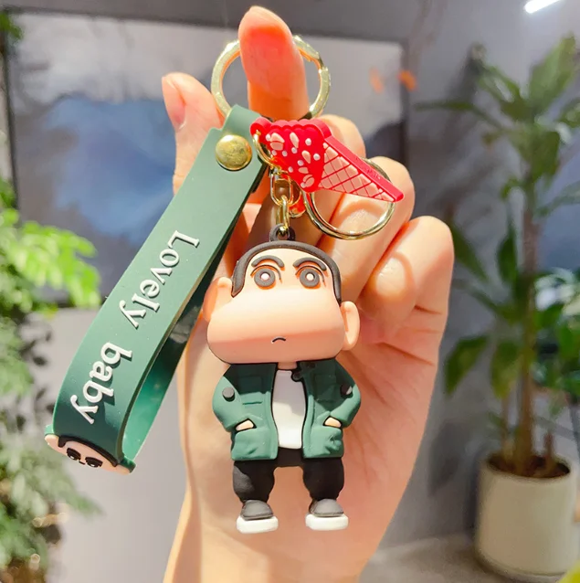 Cartoon Cute Crayon Shin-chan Anime Keychain Toy Pendant Small Gift Car ...