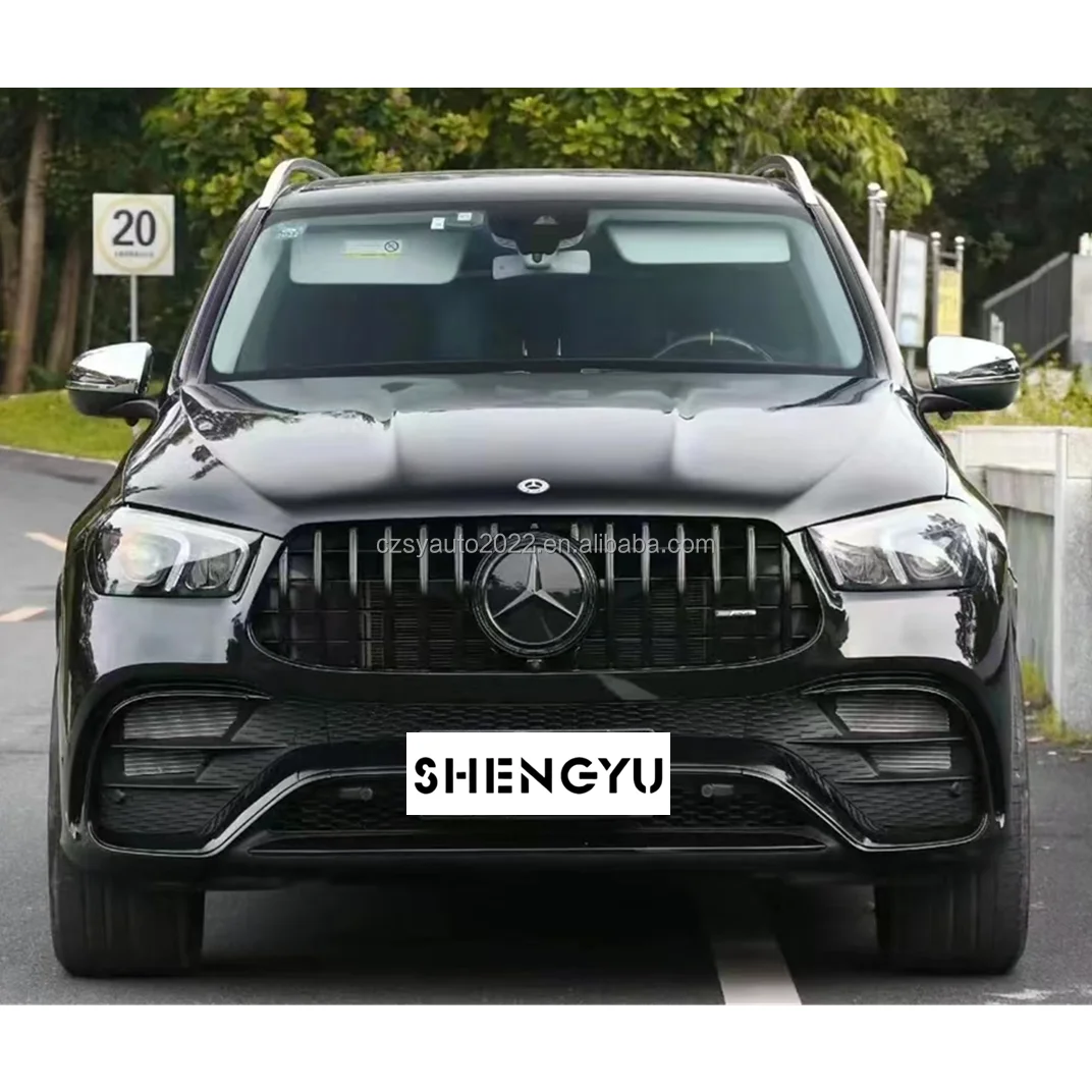 Body Kit Include Front Bumper Assembly Rear Lip Exhaust For Mercedes Benz Gle W167 2020 Change ...