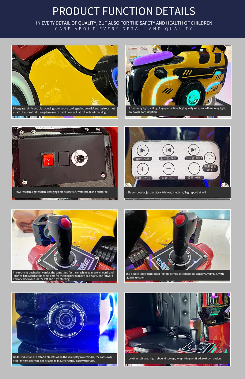 Chargeable Amusement Park Kids Game Machine Walking Robot Ride for Sale ...