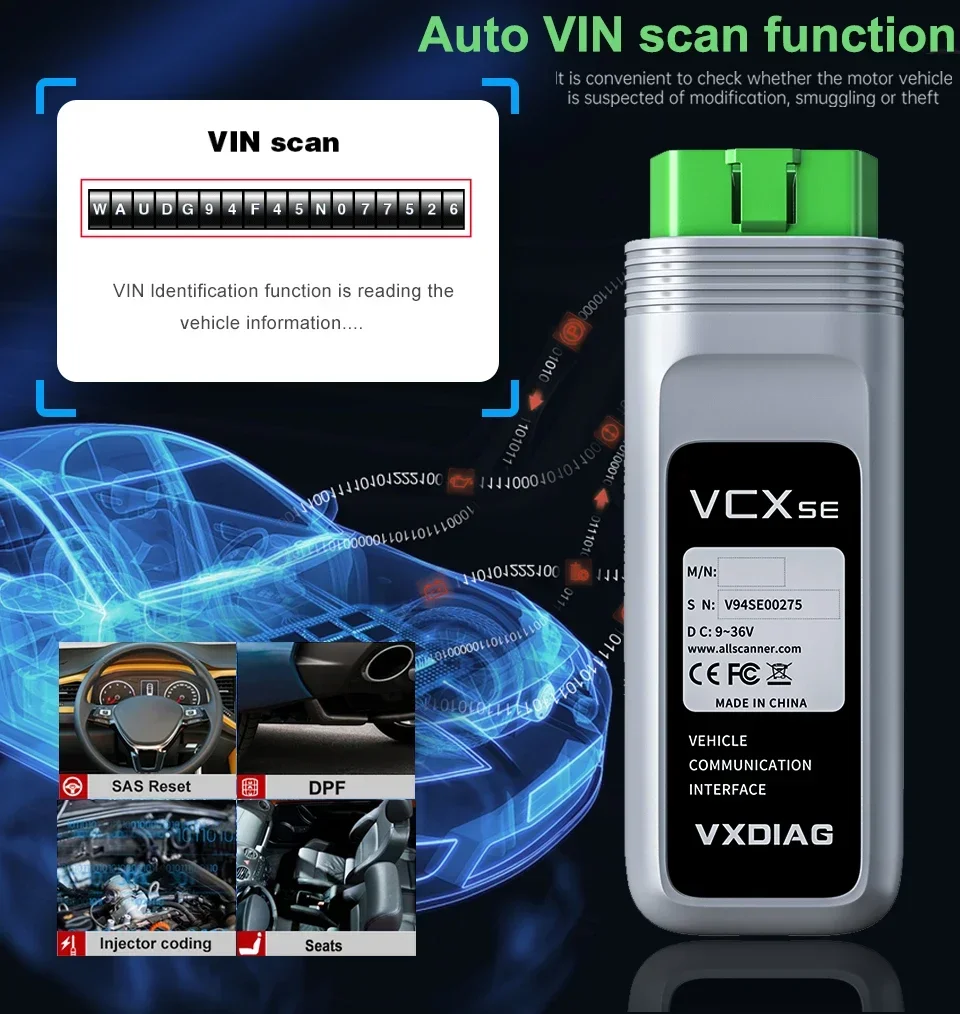 VXDIAG VCX SE for JLR DoIP Car OBD2 Scanner Diagnostic Tools J2534 ...