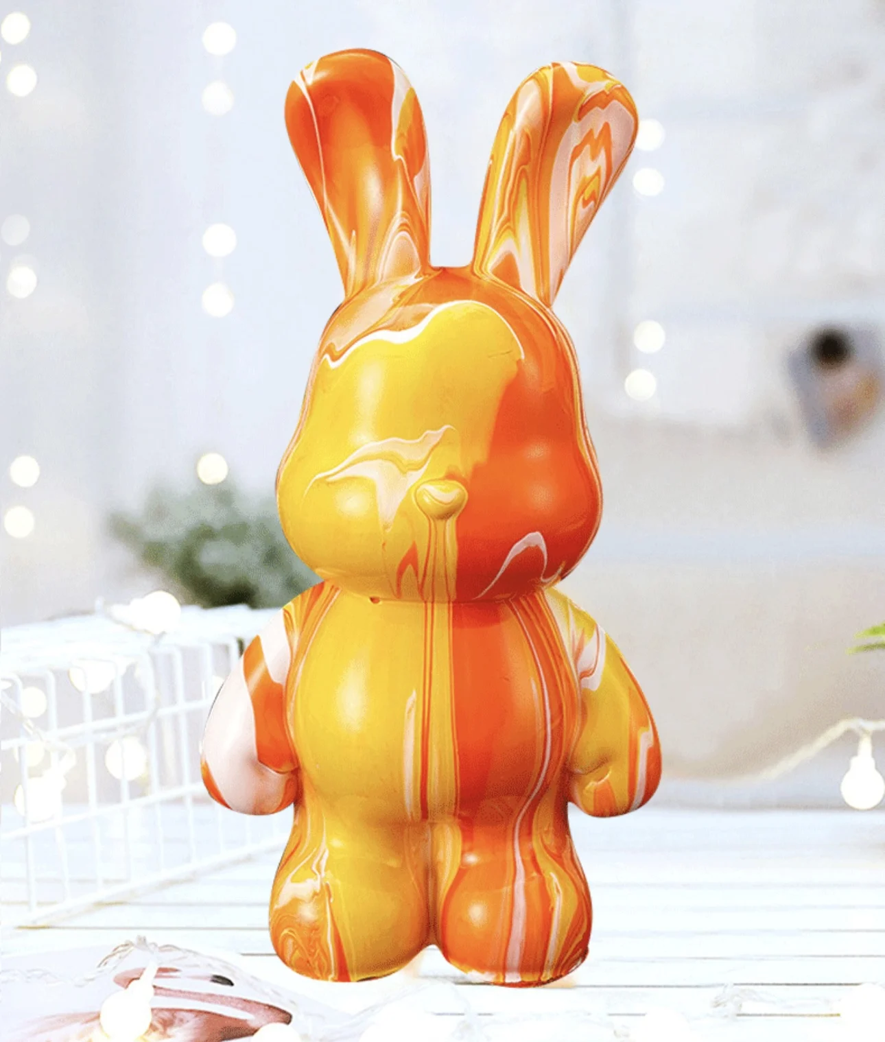 DIY Fluid Violent Bear Rabbit Toy - White Blank Surface Art Kit