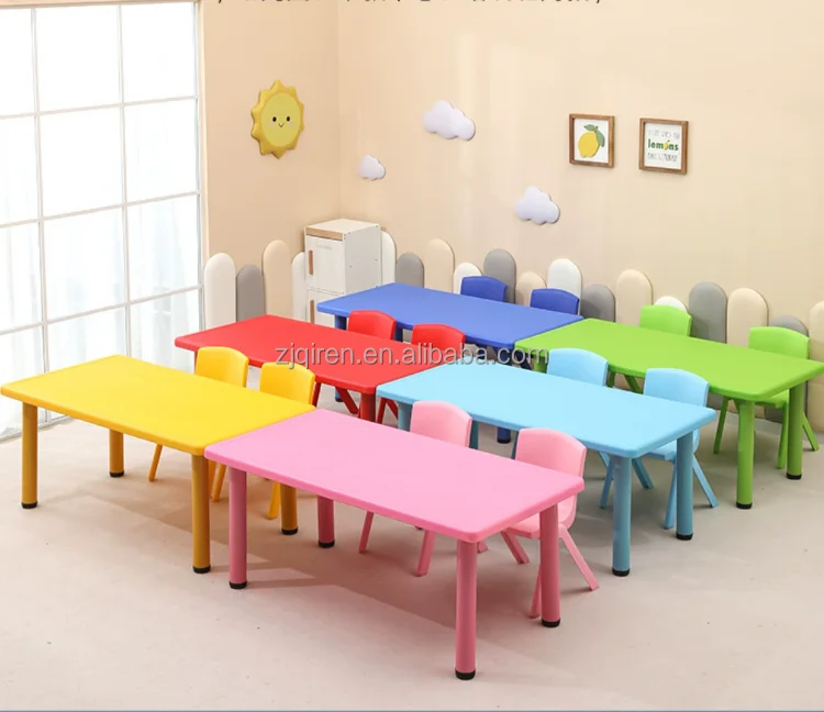 Customized Modern Tables Chair and Table Furniture Plastic Set School ...