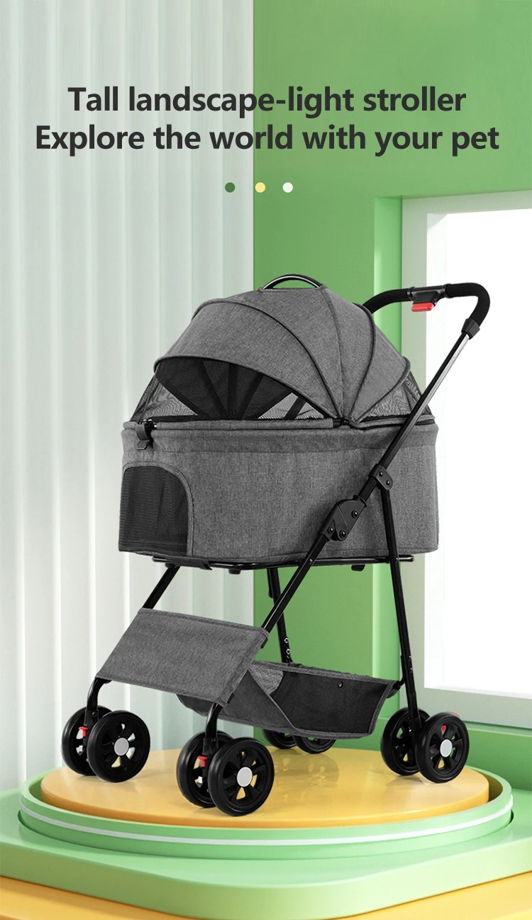 Hot Sale Outdoor Folding Lightweight Separable Pet Strollers Small Dogs ...