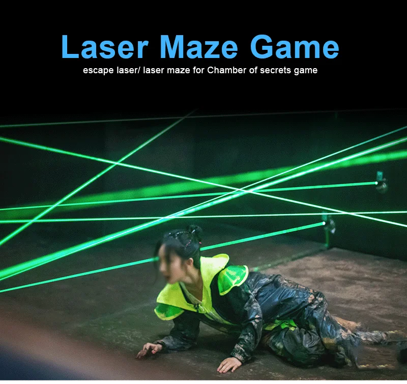 Multiplayer Laser Maze Game for Escape Room & Amusement Park