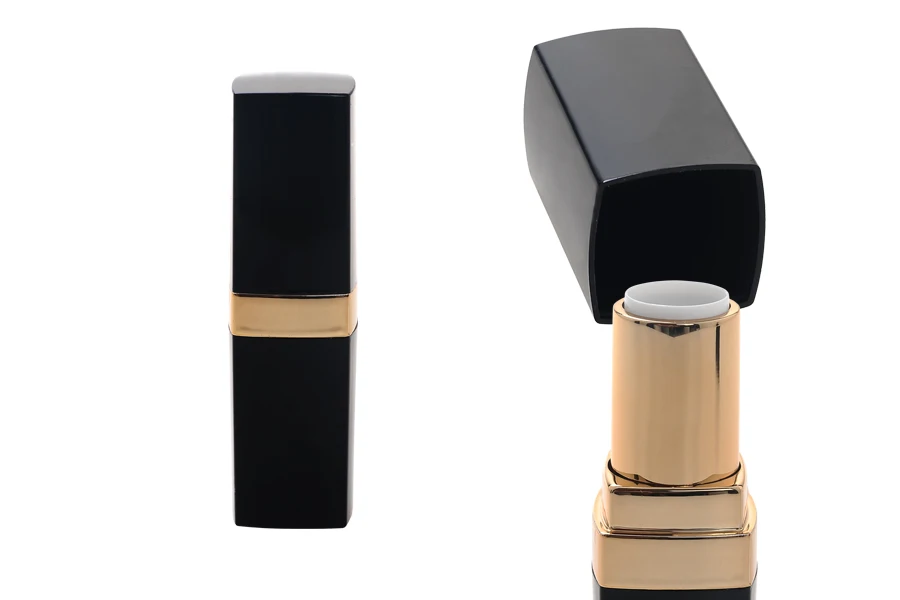 Competitive Price Plastic Black Lipstick Containers Square Black And ...