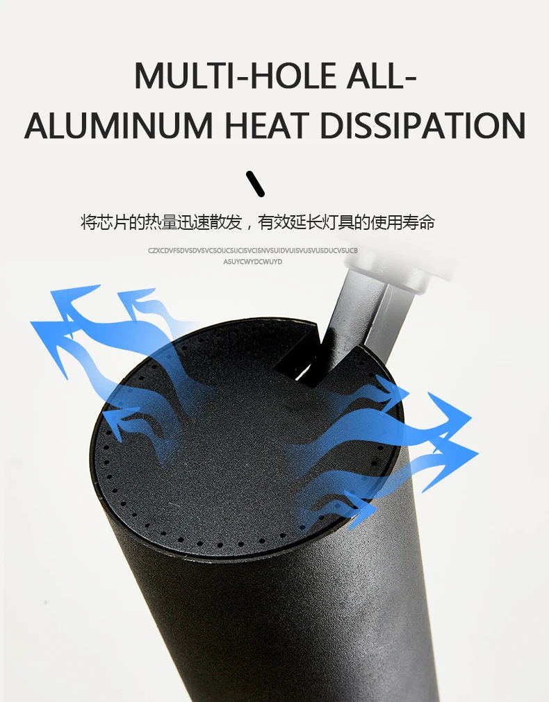 Modern Aluminum Ceiling Cob LED Track Light - 50000 Hours