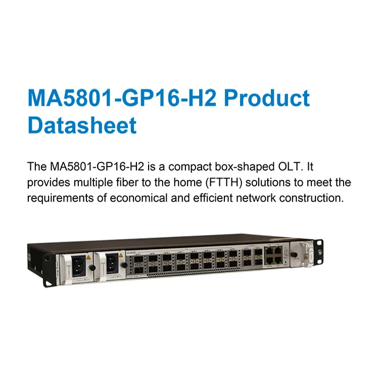 OLT AC Combo PON 16 Port Device MA5801-CG16-H1-16 Combo ONU PON Port/AC ...