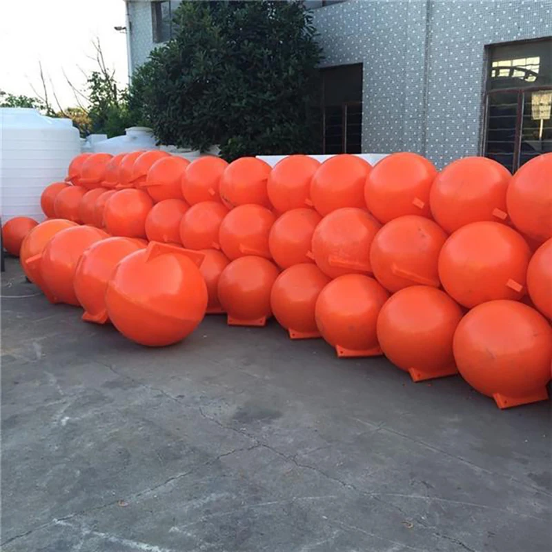 Plastic Floating Balls Used To Mark Waterways And Identify Routes ...