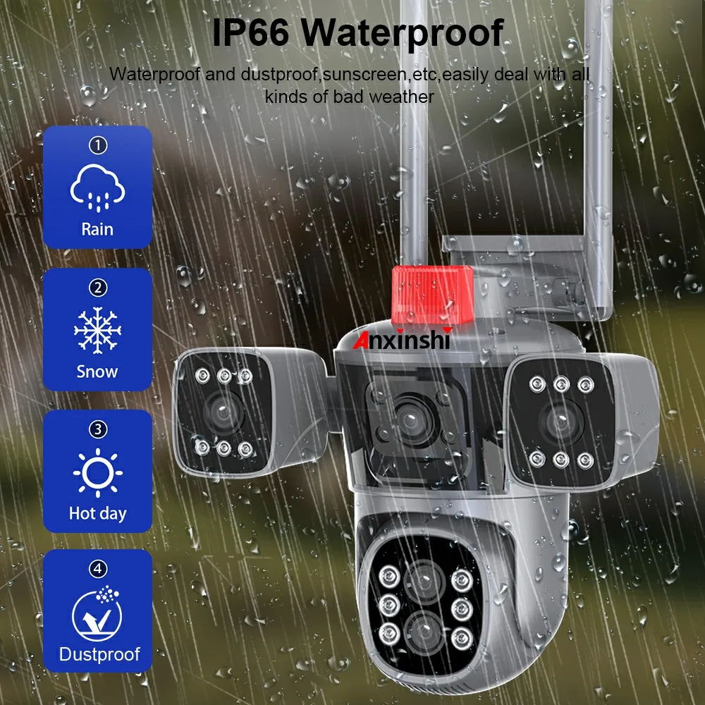 Anxinshi IPC360 Home 16MP 4 Lens Wireless Camera for Security