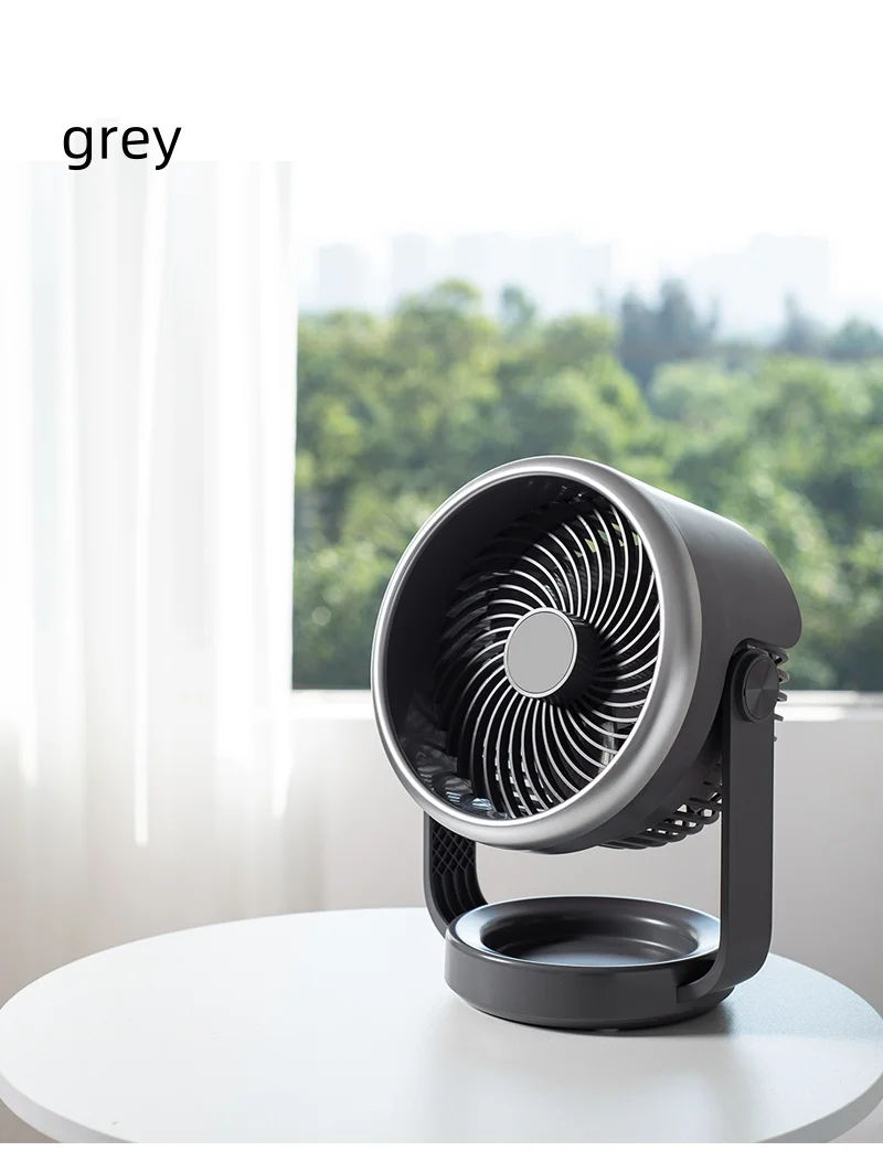Portable Air Circulation Desk Fan - Tilt Adjustable & Rechargeable