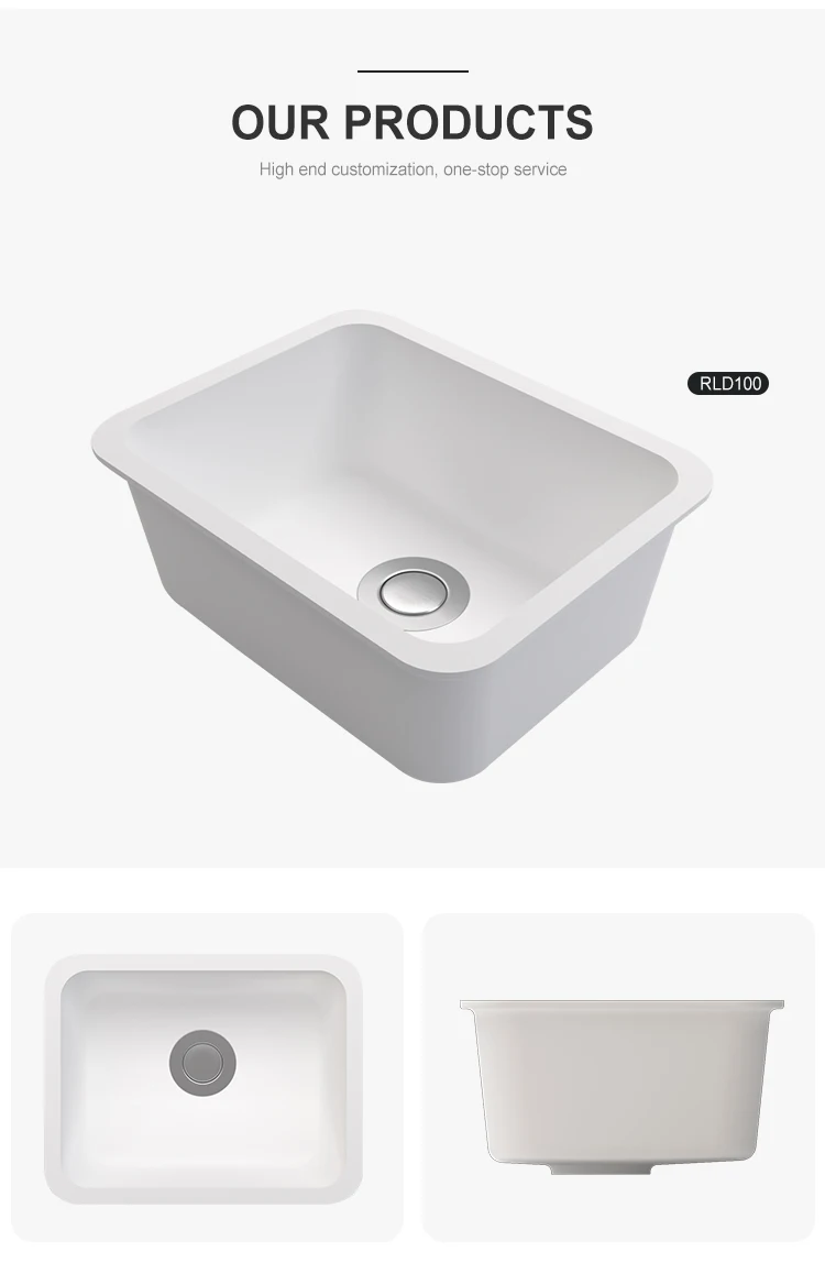 Modern Trough Acrylic Solid Surface Stone Resin Wall Hung Wash Basin ...