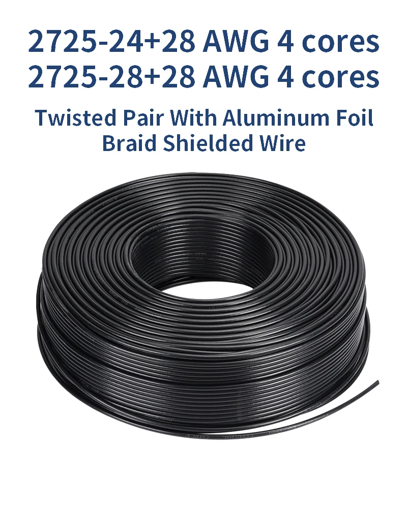 USB 2.0 Data Cable - 2725 24+28 AWG 4 Cores Twisted Pair