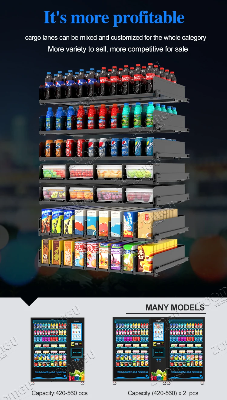 Zoomgu 24 Hours Self-service Fresh Food Supermarket Fruits Vegetable ...