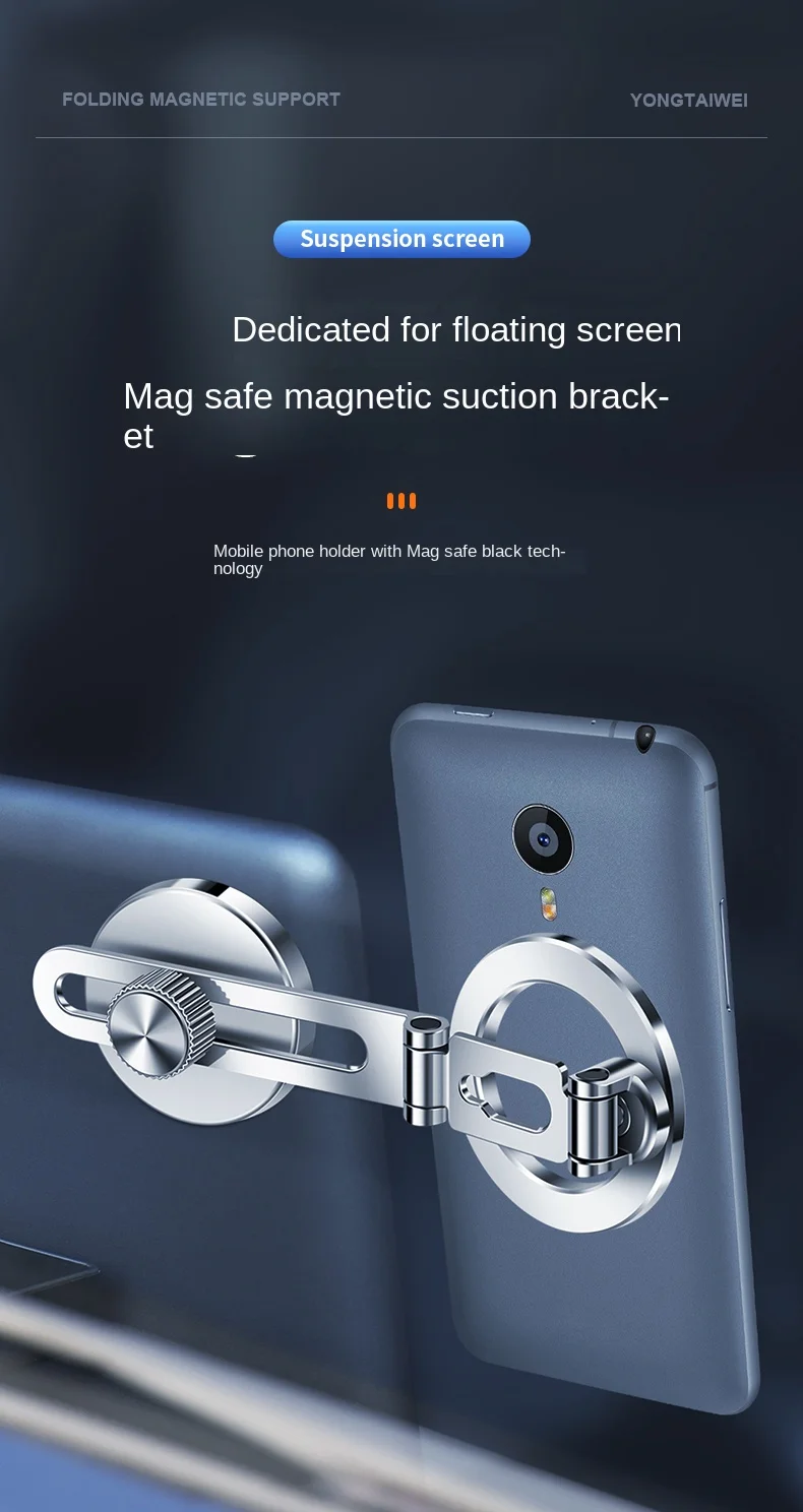 Car Folding Telescopic Elongated Floating Screen Mobile Phone Bracket ...