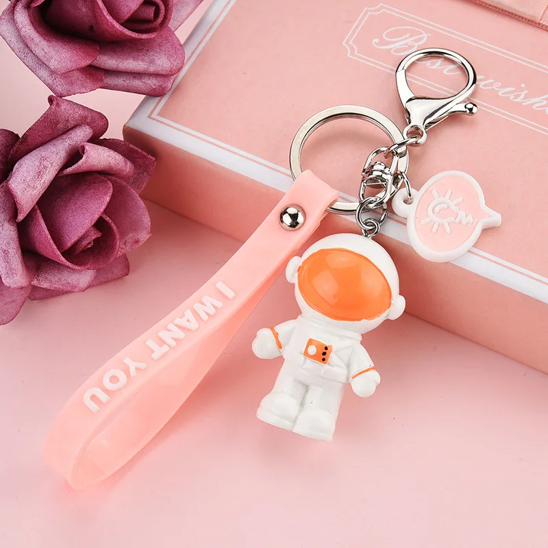 Astronaut Keychain Rocket Spaceship Mars Planets Star Moon Charm Key ...