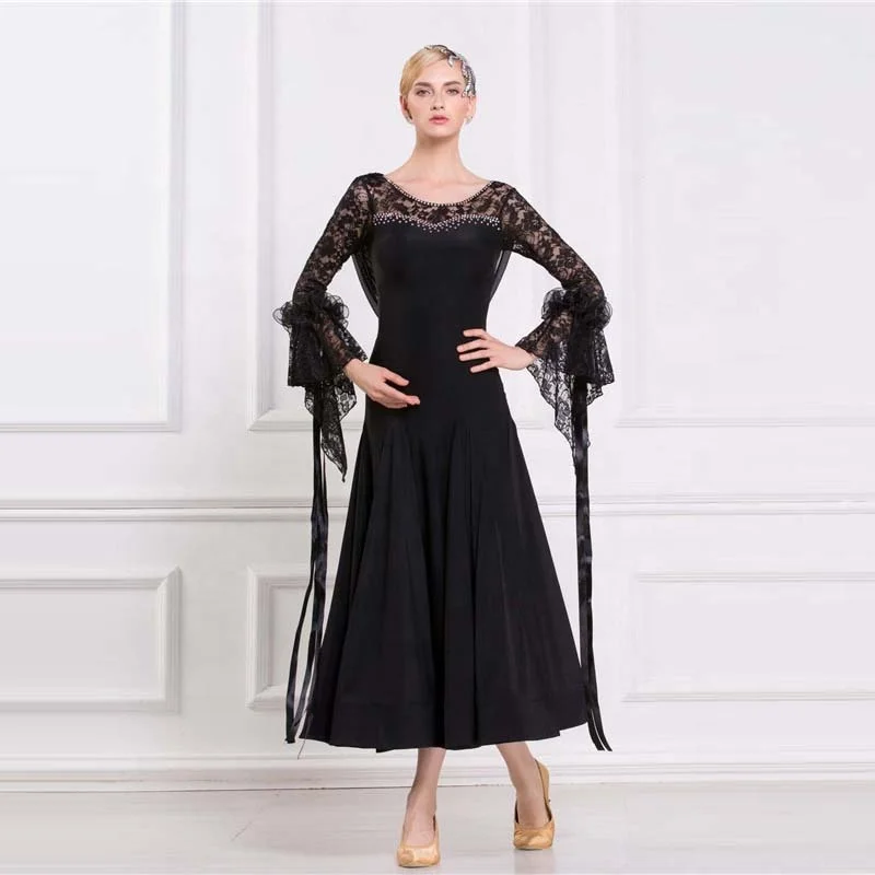 M-1642 Modern Dance Practice Clothes Sexy Perspective Gauze Dance ...