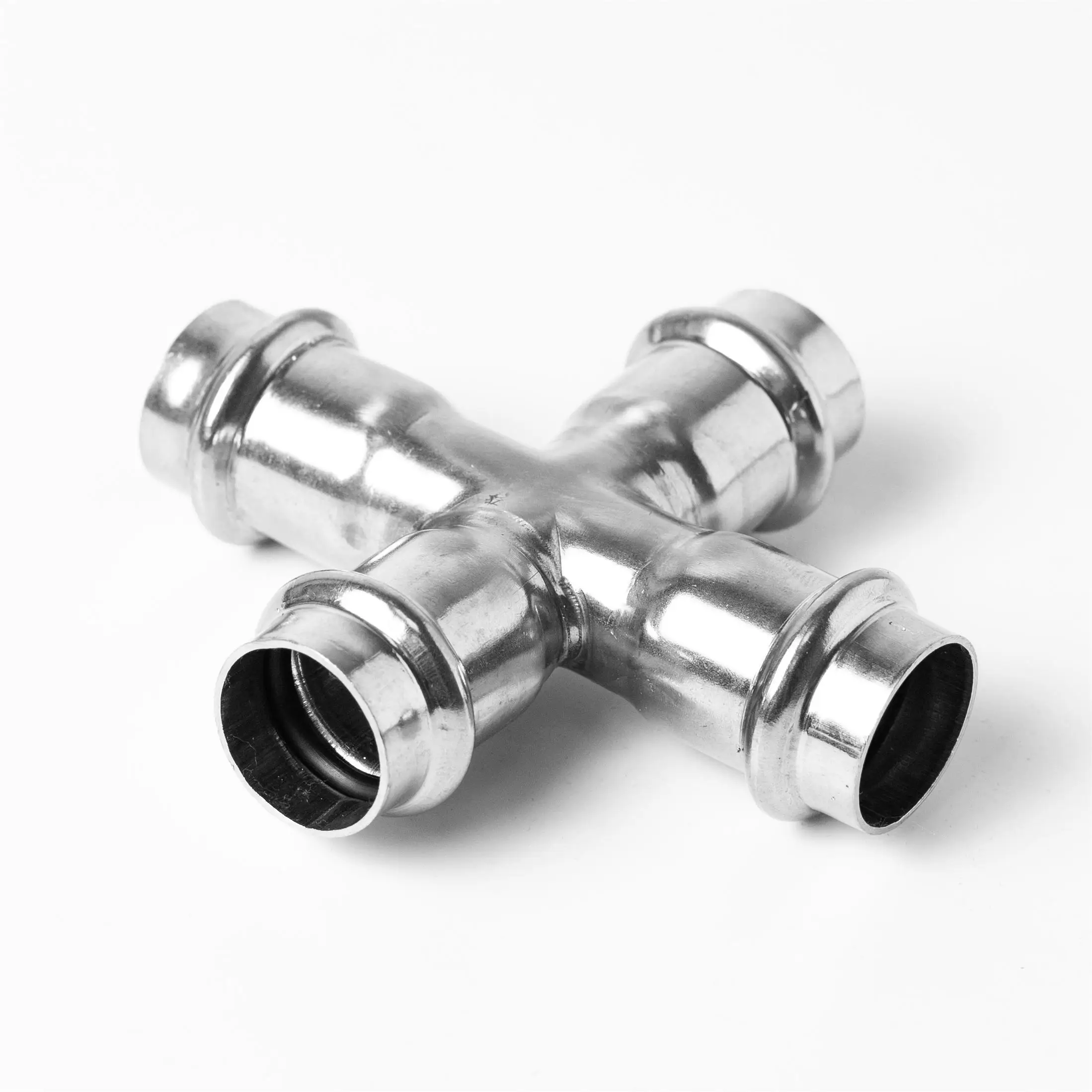 304 Stainless Steel Cross 4-way Clamp Fitting Plumbing Fittings - Buy ...