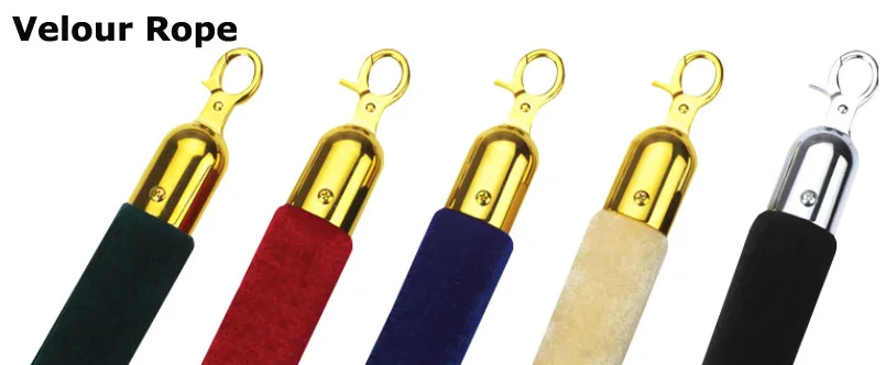 VIP Classic Rope Barrier Pole Stanchions for Queue Management