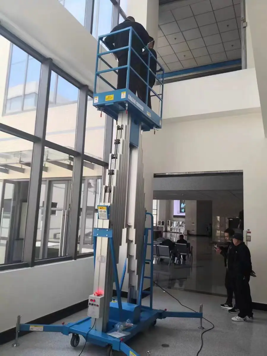 Single Column Hydraulic Electric Aluminum Alloy Elevator Mobile ...