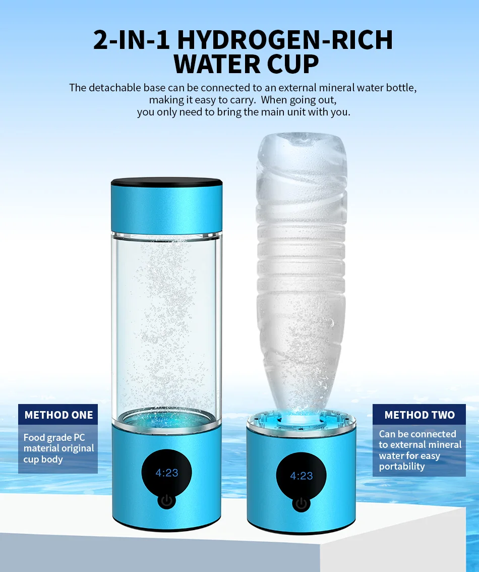 5000PPB Hydrogen Water Generator Hydrogen Rich Water Cup Hydrogen Water ...
