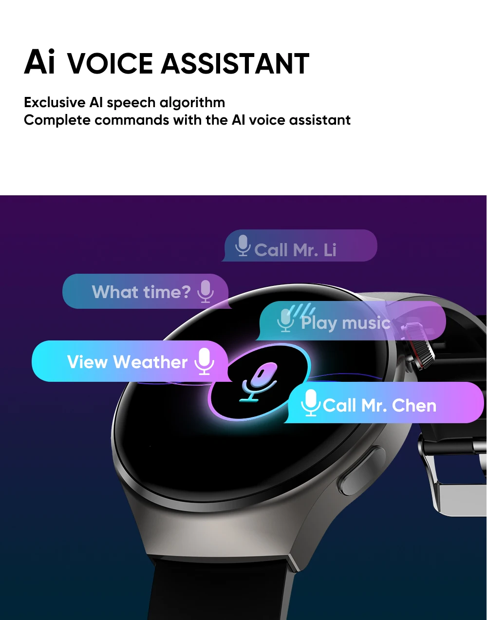 SENBONO MT26 Stainless Steel Smart Watch - AMOLED Screen