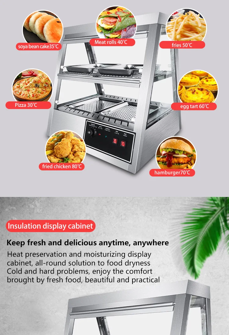 Electric Heated Display Showcase - Ideal for Hot Foods