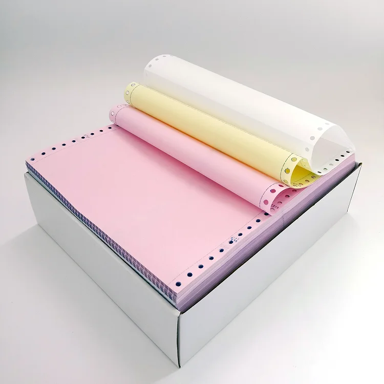 3 Ply Ncr Computer Form Paper Continuous Printer in Ream Carbonless ...